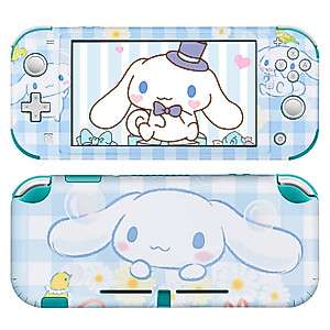 DLseego Switch Lite Skin Pretty Pattern Full Wrap Skin Protective Film Sticker Design for Nintendo Switch Lite- Blue Dog
