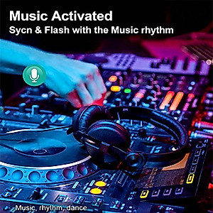 Disco Ball Light Wireless Battery Operated Music Sync RGB for Parties Decorations Car [2-Pack] (Upgraded)