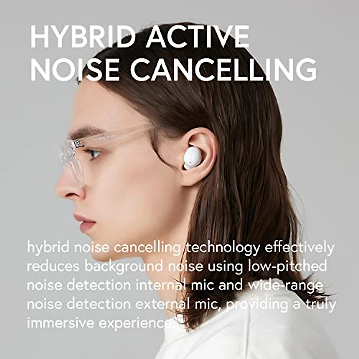 Phiaton Bonobuds True Wireless Hybrid Active Noise Cancelling Earbuds BONB-TN0610BK