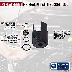 IPR Socket Tool Screen Kit - Compatible with Ford Powerstroke 6.0L Vehicles - F-250, F-350 Super Duty, Excursion, E-350 - Replaces 3C3Z9H529A, 904-415, 3C3Z-9H529-A, Injection Pressure Regulator