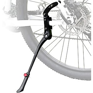 Bike Kickstand, Adjustable Rear Mount Aluminum Alloy Bicycle Kickstand for 26” 28” 700C 24”- 29” inch Adult Bike Mountain bike Road Bike BMX MTB