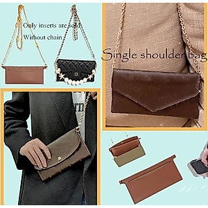 Lckaey purse insert Bag accessories kit- for Wallet Sarah bag, handbag inner bag organizer, 3015- brown