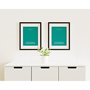 Picrit 8x10 Picture Frame for Wall Mounting or Table Top Display Set of 4, Made of High Definition Real Glass, Display 5x7 with Mat or 8x10 Without Mat