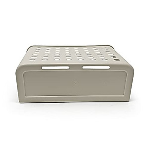 Plastific Kitchen Over Cabinet Drawer Door Hanging Organizer Basket Balance Attach a Trash Waste Bin Box Hanging Small Trash Suitable for Kitchen, Bathroom, Toilet, Bedroom (Taupe)