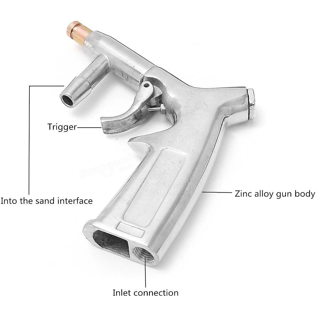 Bidtok Sand Blaster Gun Kit,Sandblasting Gun for Sandblaster Cabine