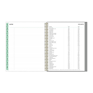 2024 Blue Sky™ Sophie Frosted Weekly/Monthly Planning Calendar, 8-1/2" x 11", Multicolor, January to December 2024, 1400