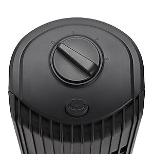 Amazon Basics Oscillating Tower Fan with Mechanical Control, Manual 3 Speeds, for Bedroom, for Home, 28 Inch, Black