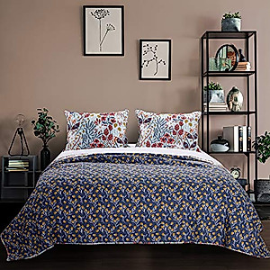 Barefoot Bungalow Perry Quilt Set, King, Slate Blue
