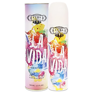 Cuba La Vida Eau De Parfum Spray | Fragrance for Women, 3/3 Ounce (I0080103)