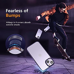 LK [3-in-1 for iPhone 14 Plus Case, with 2 Pcs Enhanced Lens Protectors + 2 Pcs 9H Tempered Glass Screen Protector [Military Grade Shockproof] [Anti-Fingerprint] Matte Slim Phone Case - Matte Purple