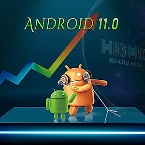 Android 11 TV Box H96 Max X4 Android TV Box 11.0 Amlogic S905X4 Quad Core 64 Bits 4GB RAM 64GB ROM with 100M LAN Dual-WiFi 2.4G/5G AV1 8K/6K/4K 3D USB 3.0 BT 4.1