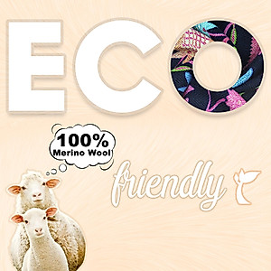 DANA XU 100% Merino Wool Extra Large Pashmina Blanket Travel Scarf Cashmere Wrap for Women Fall Winter Oversize Shawl Floral