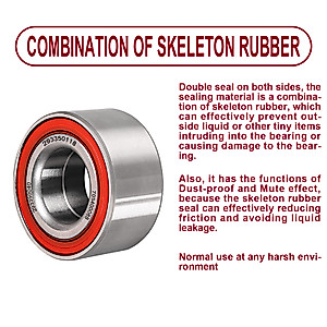 (4 Pack) Wheel Bearings Kit Compatible with Can-Am Defender/Commander/Maverick/Outlander/Renegade Replaces # 293350040, 705400088, 293350118