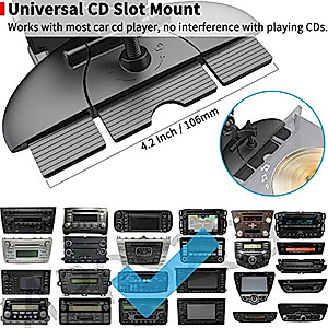 APPS2Car Universal Car Mount [2 in 1] CD Slot Tablet Car Mount for 7-12.4 inch Tablet, CD Player Cell Phone Holder for 3.5-7 inch Smartphone Tablet Car Mount Dash Holder Stand for iPad Pro/Air/Mini