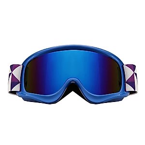 DIJIAMU Ski Goggles Anti-Glare Children Snow Sports Skiing Eyewear Kids Winter Windproof UV400 Ski Glasses Boys & Girls Anti-Fog Snowboard Goggles Snowboard Goggles (Color : Blue)