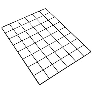 Homoyoyo Decor 5pcs Shelf Grid Wall Panels Hanging Plant Holder Metal Grid Wall Panel Iron Photo Rack Hanging Net Iron Background Wall ation Wire Wall Grid Mesh Black Ledge Picture Decor