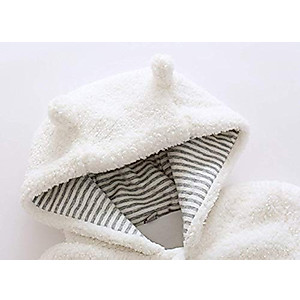 Collager Newborn Baby Winter Thicken Cartoon Sheep Snowsuit Coats Infant Boys Girls Warm Fleece Hoodie Romper Snow Wear