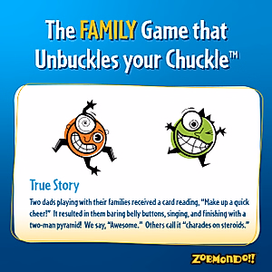 Zobmondo!! Don't Make Me Laugh! The Silly Reinvented Charades Party Game | Hilarious for Families and Kids | Multi-Award Winner