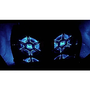 Dual Electronics BP1204 High Performance 12 inch Car Audio Subwoofer in a Tuned Bandpass Enclosure with Blue illumiNITE LED illumination and Plexiglass Viewing Windows and 1,100 Watts of Peak Power