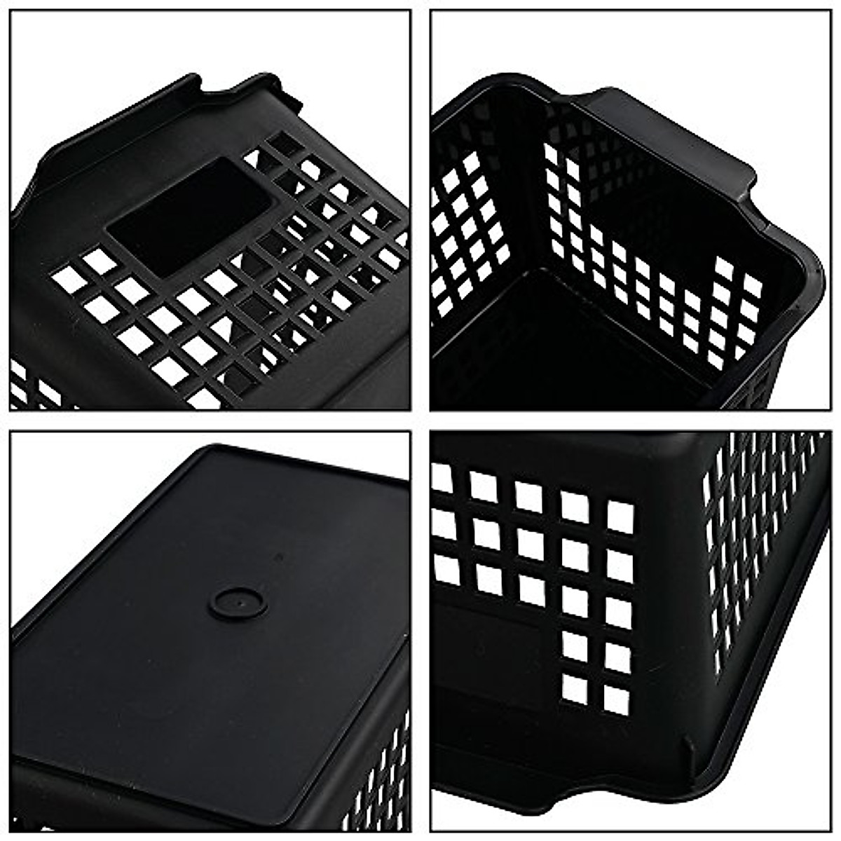 Begale Plastic Storage Basket/Bins Organizer, Set of 6