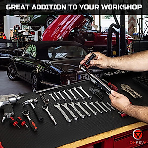 Tool Box Liner 24 inch Wide x 24 ft Large, Thick Heavy Duty Toolbox Drawer Liners, Rolling Tool Chest Liner Foam, Shelf Rubber Mat, Non-Slip Organizer Liner for Cabinet, Workbench