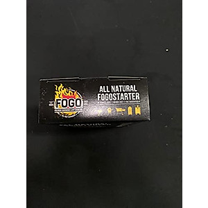 FOGO Super Premium Hardwood Lump Charcoal, Natural Large Sized Lump Charcoal, 17.6 Pound Bag and FOGO Fogostarters Natural Fire Starters, 30 Count Box, Bundle