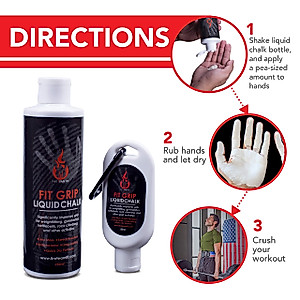 Liquid Fit Chalk, Liquid Chalk Weightlifting, Weightlifting Chalk, Chalk Weightlifting, Weightlifting Liquid Chalk, Liquid Chalk Grip, Chalk in a Bottle (50 ml)