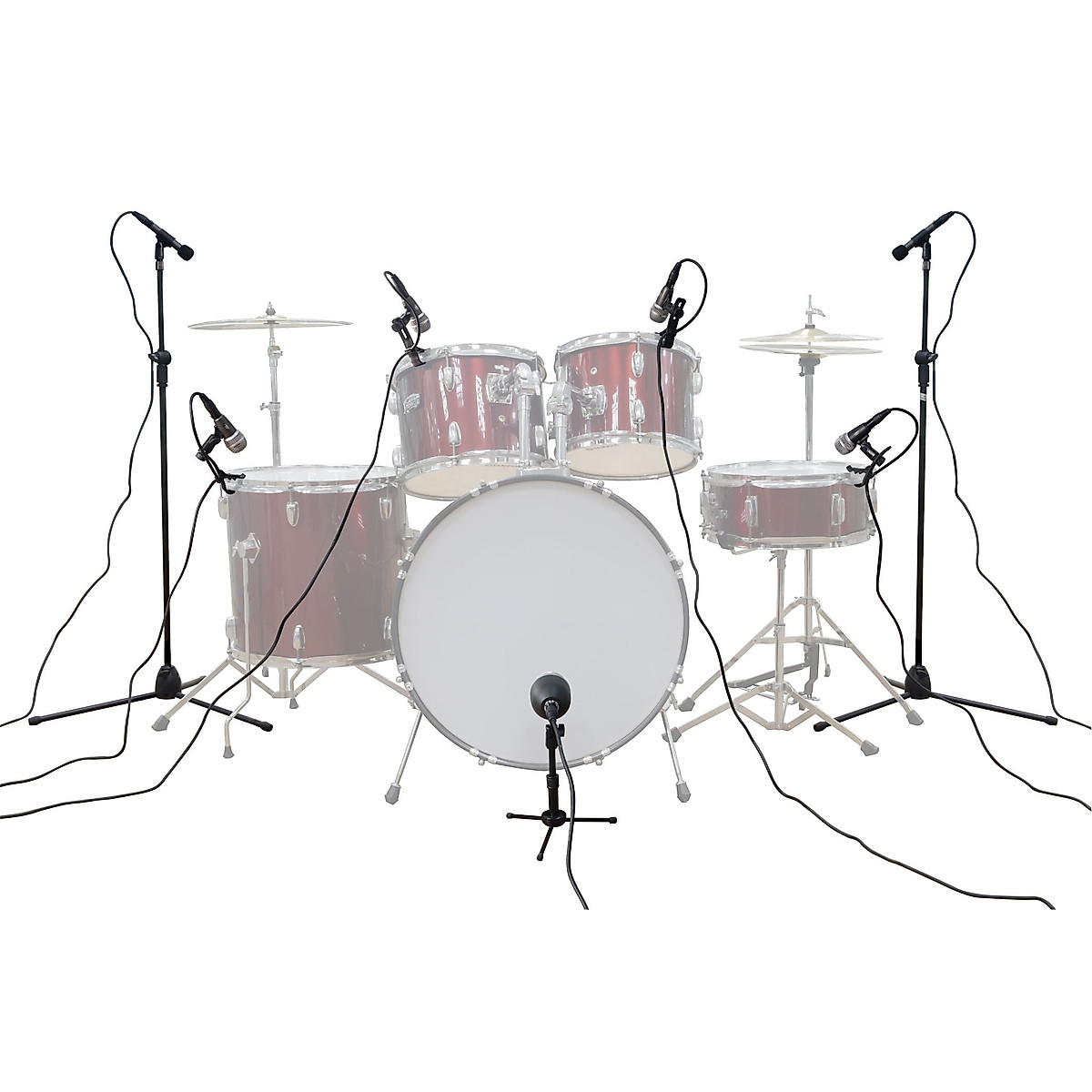 Wired Microphone Kit for Drum and Other Musical Instruments … (A Whole Set Mic)