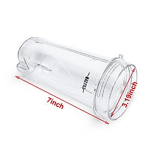 Veterger Replacement Parts Blade Assembly with 2 cups, Compatible with Ninja Blender BL810 BL810C BL810Q BL820