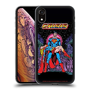 Head Case Designs Officially Licensed Superman DC Comics Supergirl Crisis on Infinite Earths Famous Comic Book Covers Soft Gel Case Compatible with Apple iPhone XR