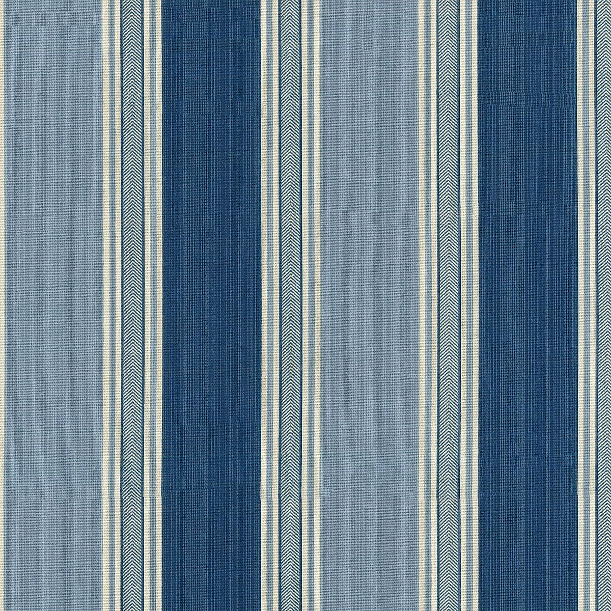 Waverly - Premium Printed Cotton Fabric by The Yard, Striped Design, DIY, Craft, Project, Sewing, Designer Upholstery and Home Decor, 54" Wide (Spotswood Collection, Porcelain)