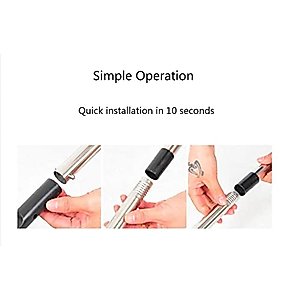 Multifunction Hand Push Sweeper Household Lazy Dry Sweep Wet Mop Storage Three-in-one Suction Sweeper Household Cleaning Machine Long Handle 120cm,1Pcs