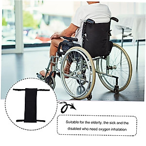 ERINGOGO 2 Pcs Oxygen Cylinder Buggy Bag Oxygen Cylinder Holder Oxygen Tank Holder for E Oxygen Tanks Adjustable Stand Mesh Backpack Oxygen Tank Pouch Handbag 600d Oxford Cloth Wheelchair