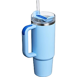 Stanley Quencher H2.0 Tumbler with Handle and Straw 30 oz | Flowstate 3-Position Lid | Cup Holder Compatible for Travel | Insulated Stainless Steel Cup | BPA-Free | Cornflower Gloss