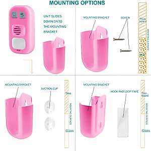 BIGMONAT Hand Washing Timer for Kids, Musical Teeth Brushing Timer for Boy and Girl, Stick on Bathroom Timer for Children Training Coach, AAA Battery Operated, 12 Songs, Sound Volume Adjustable Pink