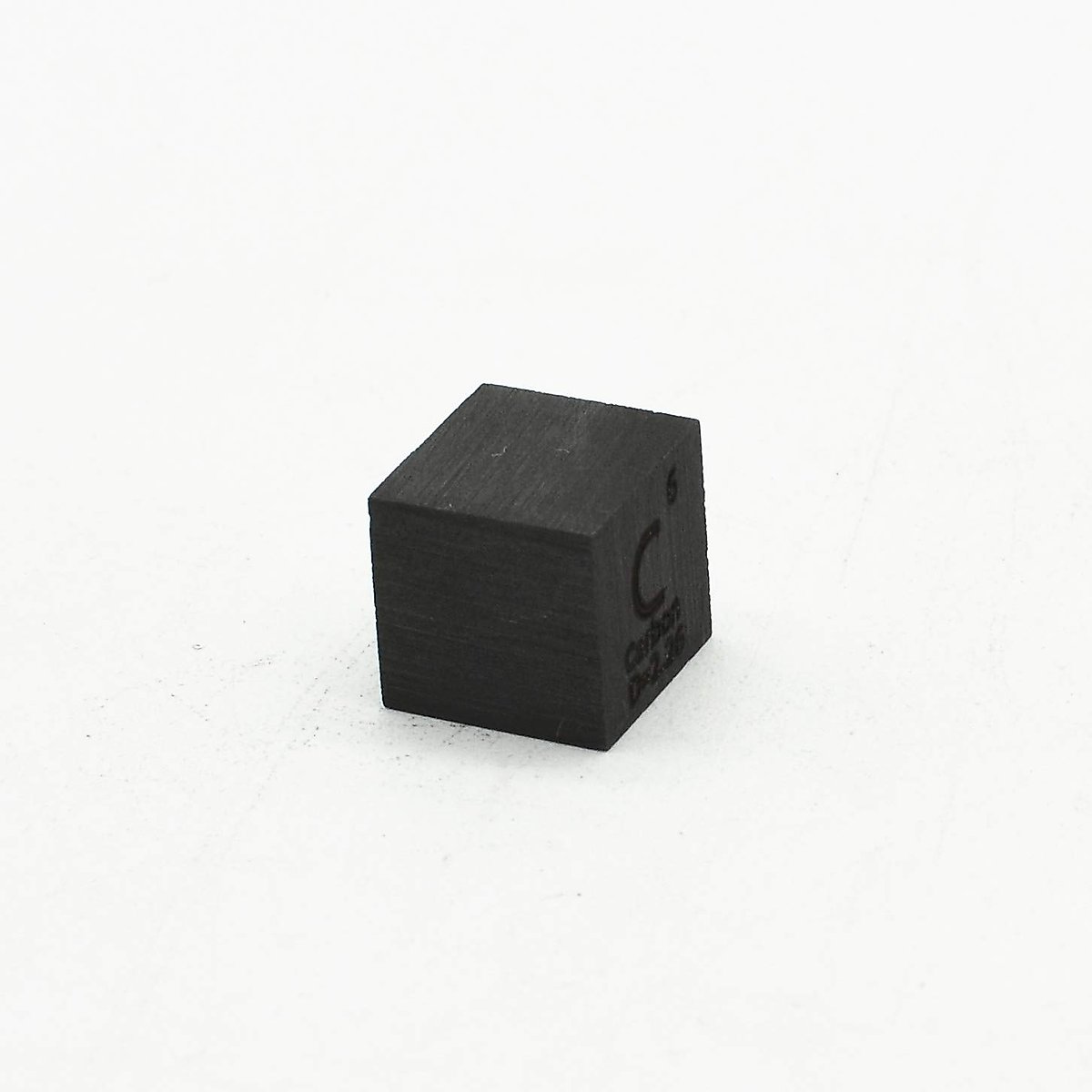 10MM Density Carbon Cube 99.9% Graphite Simple Substance Element Display 0.39 Inch for Periodic Table Collections Displays Education
