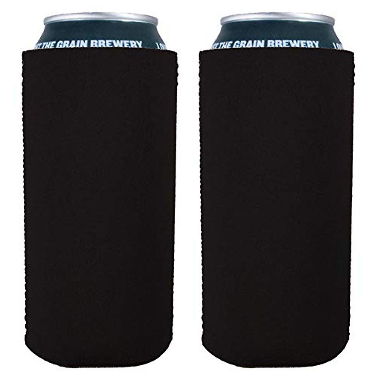 Blank Neoprene 16 oz. Can Coolie (2 Pack, Black)