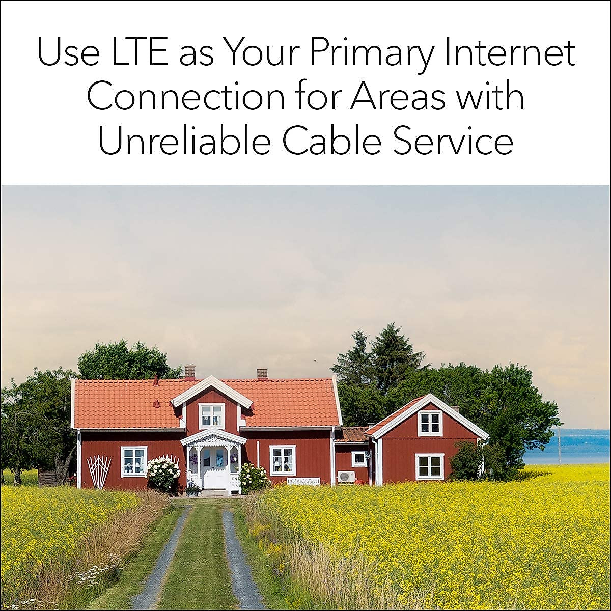 NETGEAR 4G LTE Broadband Modem (LM1200) – Use LTE as a Primary Internet Connection (Renewed)