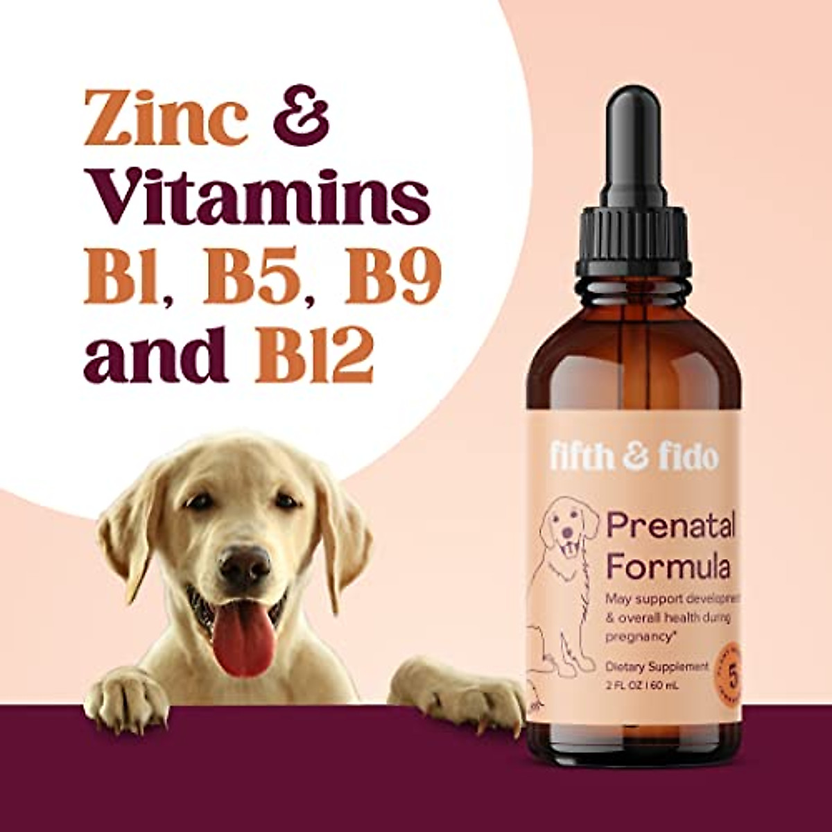 Dog Prenatal Vitamins Pregnant Kit - Prenatal Vitamins for Dogs - Pregnant Dog Supplies - Prenatal Dog Vitamins - Prenatal Kit for Pregnant Dogs - Folic Acid for Dogs - Prenatal for Dogs