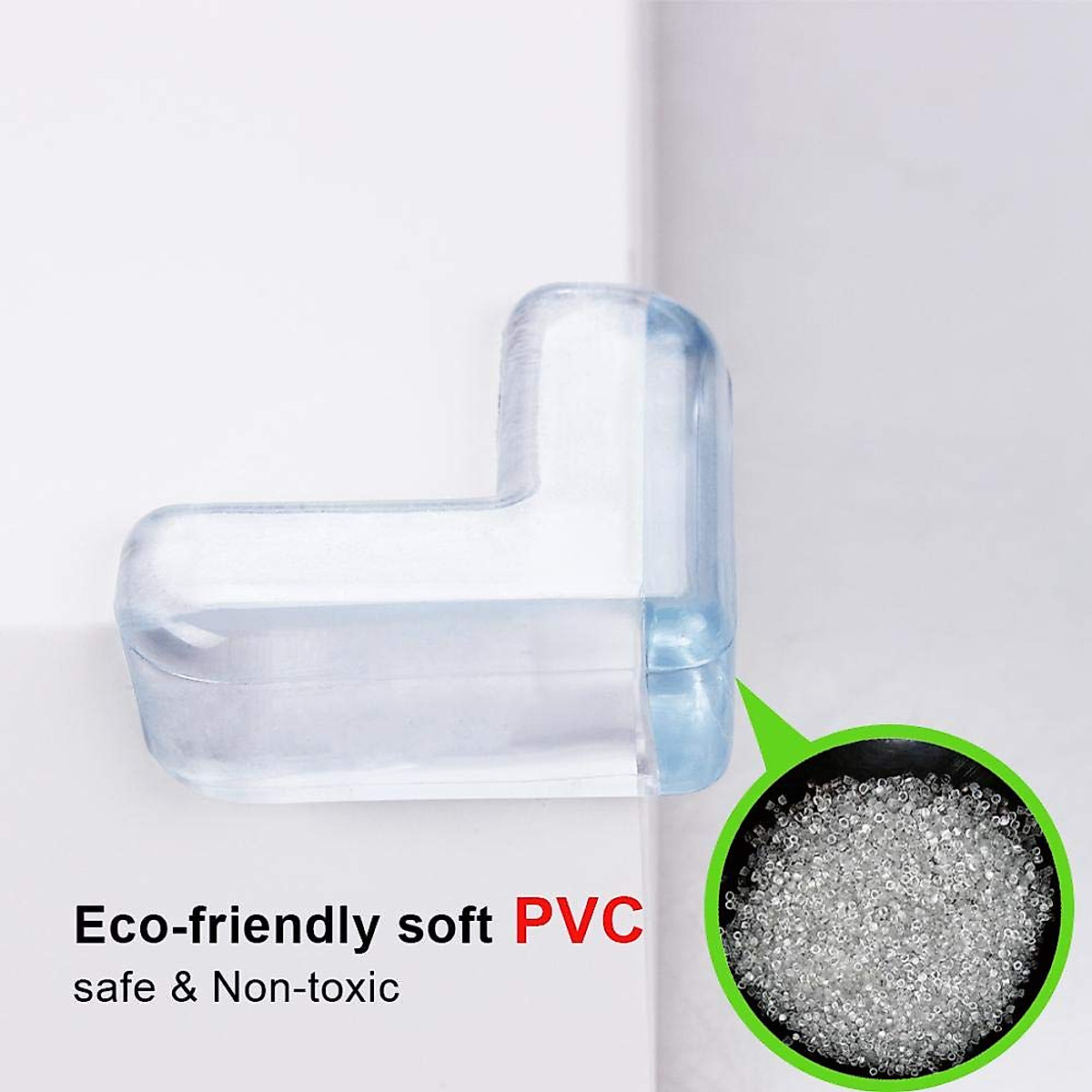 5Pcs L-Shaped Corner Guards Baby Safety Sharp Table Furniture Corner Protectors with Extra Adhesive Tape for Backup Use