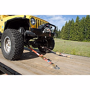Mac's Tie-Downs 511118 Black Super Pack with 8' x 2" Direct Hook Combination Axle Straps