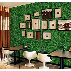 Artificial Hedges Panels,Artificial Boxwood Hedge Mat, Boxwood Greenery Ivy Privacy Fence Screening, Home Garden Outdoor Wall Decoration, 20"x20" per pc (12 pcs Pack) (boxwood green)