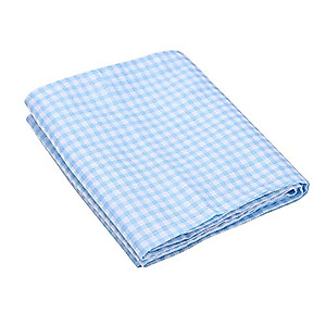 Zerodis Baby Swaddle Wrap Sash, Cotton Maternity Bowknot Newborn Infant Blanket for Photo Shot Stretch Wrap Swaddle Blanket Receiving Blanket (Light Blue Plaid)