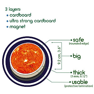 Solar System for Kids - Fridge Magnets for Toddlers - Planets for Kids Solar System Toys - 22 Magnetic Planet Kids Magnets - Refrigerator Magnets for Kids Magnetic Toys Toddler Toys Baby Toys