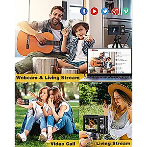 Digital Camera, Lecran Kids Camera FHD 1080P 36.0 Mega Pixels Vlogging Camera with 16X Digital Zoom, LCD Screen, Compact Portable Mini Cameras for Teens, Beginners, Students, Kids (Black)