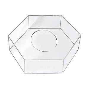 Acrylic Cake Stand, Clear Cupcake Stand Cake Holder, Cake Dessert Display Plate Serving Tray, Countertop Dessert Display Riser for Bakery Appetizer Birthday Wedding Party Baby Shower