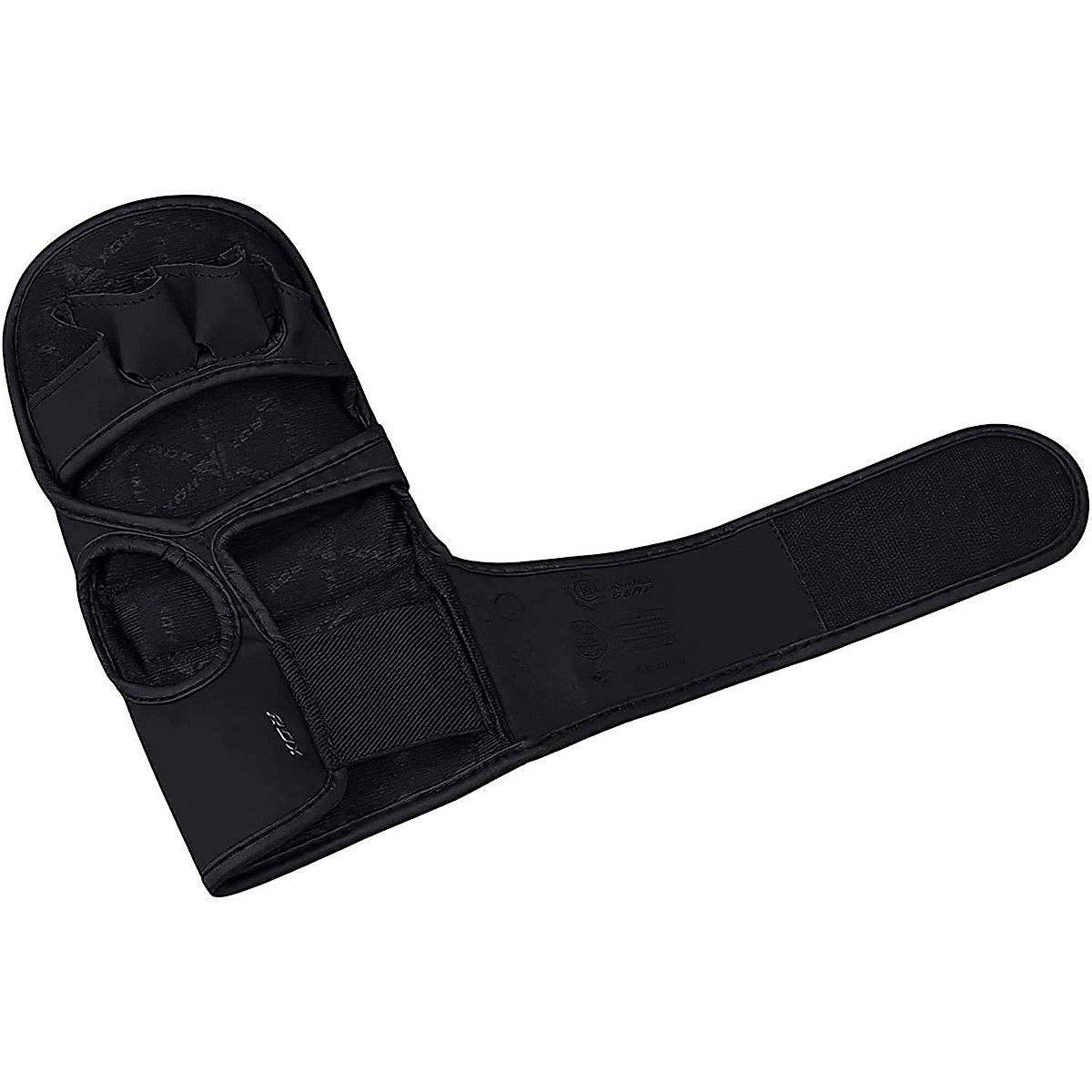 RDX MMA Hybrid Sparring Gloves, Maya Hide Leather, Open Ventilated Palm, Padded Mitts Martial Arts Kickboxing Muay Thai Training Cage Fighting, Men Adult, Punching Bag and Pads Workout