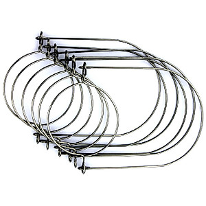 Stainless Steel Wire Handles for Mason, Ball, Canning Jars (6 Pack, Regular Mouth)
