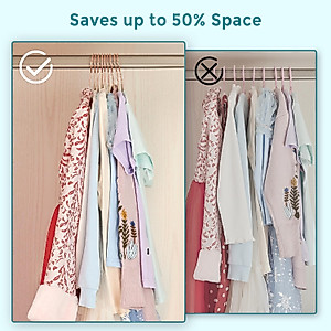 Tonswachic Baby Velvet Hangers 30 Pack - 11'' Inch Premium Non Slip Kids Felt Hangers for Clothes - Ultra Thin Baby Felt Hangers for Toddler Kids' Closet with 10 Hanger Clips - Beige