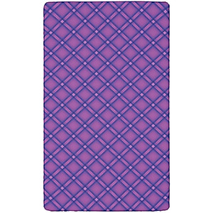 Plaid Themed Fitted Crib Sheet,Standard Crib Mattress Fitted Sheet Soft and Breathable Bed Sheets-Baby Sheet for Boys Girls,28“ x52“,Fuchsia and Dark Blue